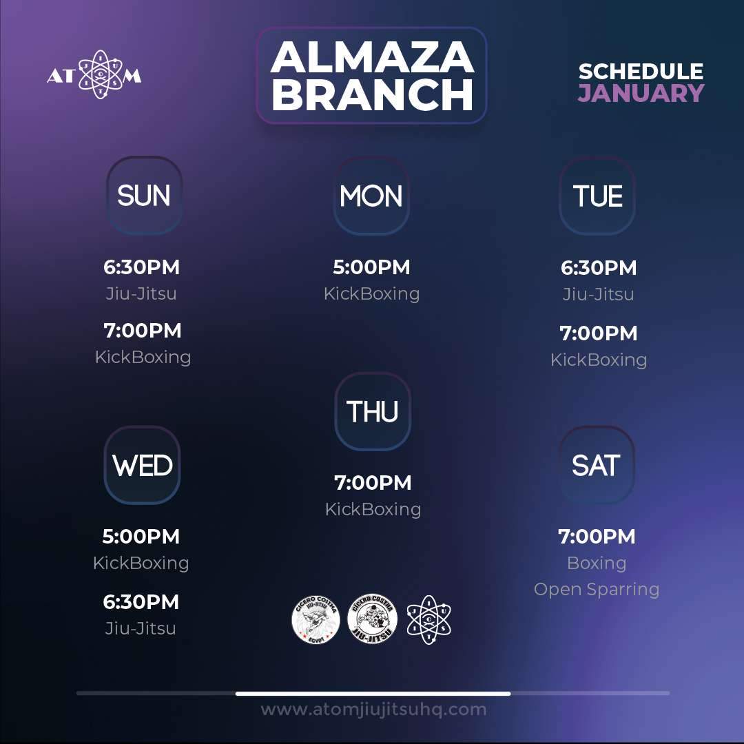Schedule – Atom Jiu Jitsu Academy